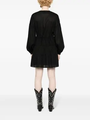 Pinko Fringed Flared Mini Dress