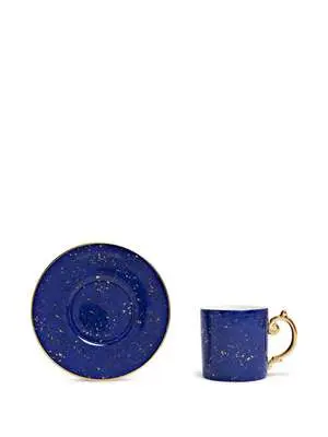 L'Objet Lapis Espresso Cup And Saucer - Blue
