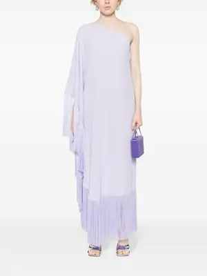 TALLER MARMO Spritz Fringed Maxi Dress - Purple