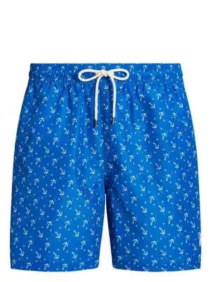 Ralph Lauren Anchor-print Swim Shorts - White