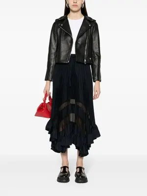 Claudie Pierlot Leather Biker Jacket