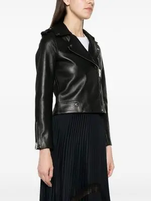 Claudie Pierlot Leather Biker Jacket