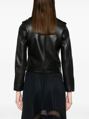 Claudie Pierlot Leather Biker Jacket