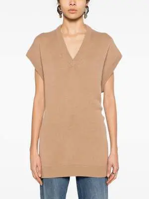Gucci Open-back Cashmere Top