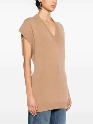 Gucci Open-back Cashmere Top