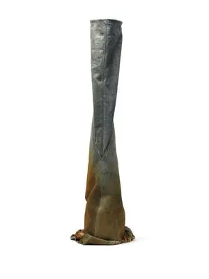 Rick Owens Two-tone Denim Boots