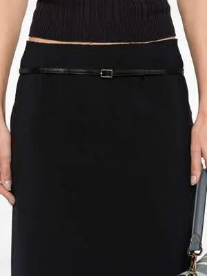 16Arlington Delta Belted Maxi Skirt