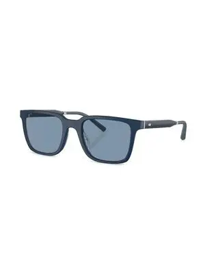 Oliver Spencer Mr. Federer Square-frame Sunglasses - Blue