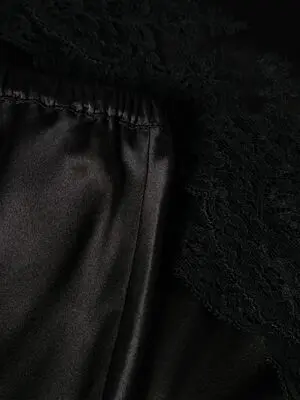 Carine Gilson Lace-detail Silk Skirt