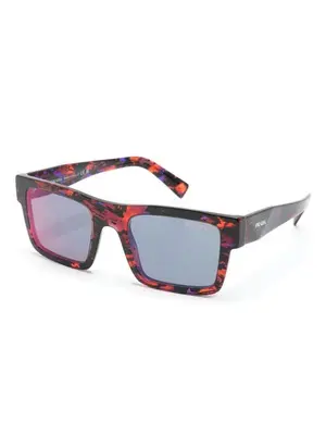 Prada Symbole Rectangle-frame Sunglasses