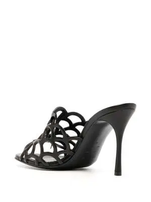 SERGIO ROSSI 90mm Sr Mermaid Sandals - Black