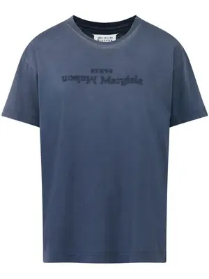 MAISON MARGIELA Reverse Logo T-shirt - Blue