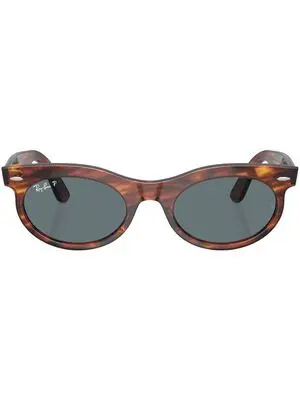 Ray-ban Oval-frame Sunglasses - Brown