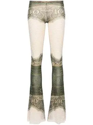 JEAN PAUL GAULTIER Cartouche Flared Trousers