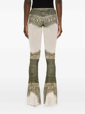 JEAN PAUL GAULTIER Cartouche Flared Trousers