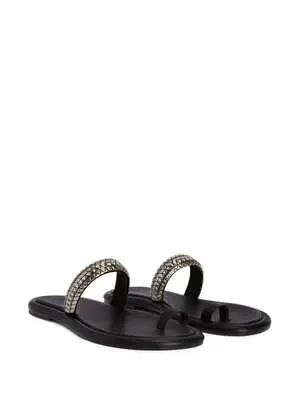 GIUSEPPE ZANOTTI Studded Toe-loop Sandals