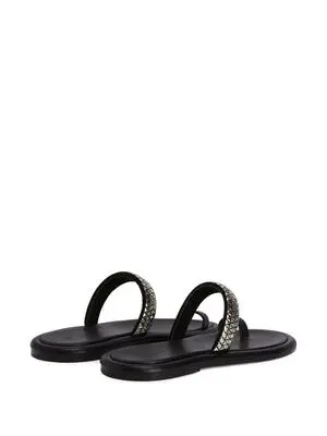 GIUSEPPE ZANOTTI Studded Toe-loop Sandals