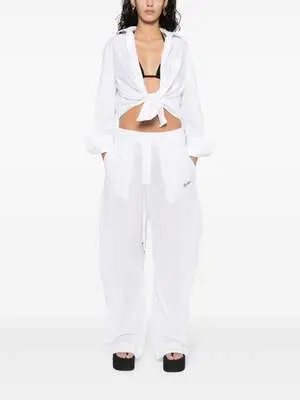 Attico Logo-embroidered Trousers