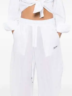 Attico Logo-embroidered Trousers