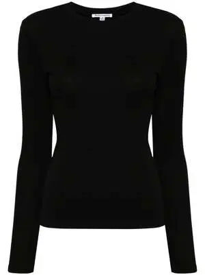 REFORMATION Davy Organic-cotton T-shirt - Black