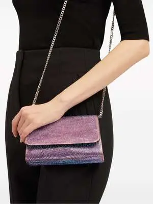 GIUSEPPE ZANOTTI Mini Idha Rhinestone-embellished Bag - Purple