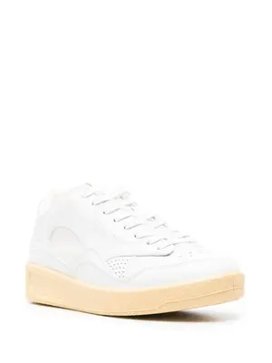 JIL SANDER Panelled Logo Sneakers - White