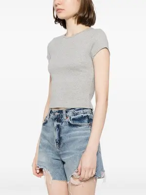 REFORMATION Muse Organic-cotton T-shirt - Grey