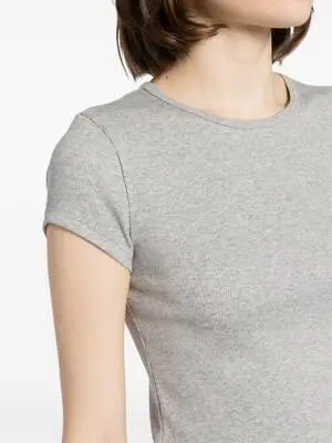 REFORMATION Muse Organic-cotton T-shirt - Grey