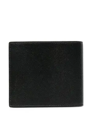 Santoni Bi-fold Leather Wallet - Black
