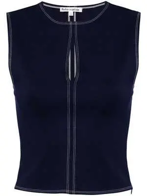 REFORMATION Carsyn Cut-out Top