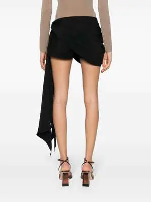 MUGLER Scarf-detail Mini Shorts