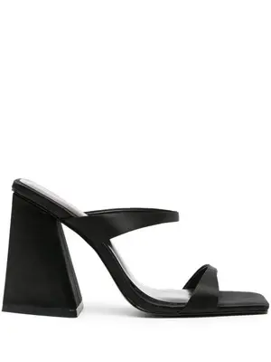 Just Cavalli 105mm Square-toe Sandals - Black