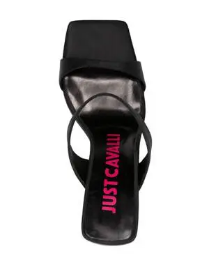 Just Cavalli 105mm Square-toe Sandals - Black