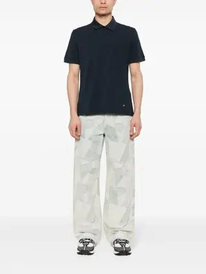 Just Cavalli Piqué-weave Polo Shirt - Blue