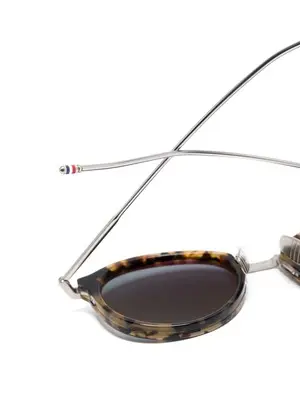 Thom Browne Tortoiseshell Round-frame Sunglasses - Brown