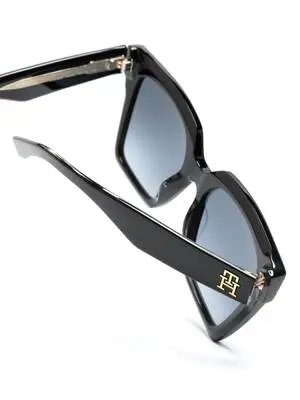 Tommy Hilfiger Monogram Geometric-frame Sunglasses