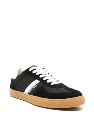 Just Cavalli Panelled Leather Lace-up Sneakers