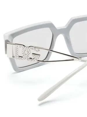 Dolce & Gabbana Dg4446b Square-frame Sunglasses - Grey