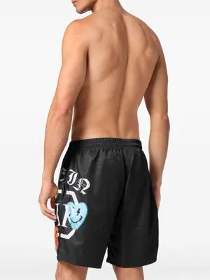Philipp Plein Logo-print Swim Shorts