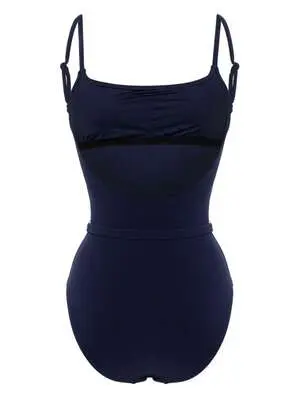 Polo Ralph Lauren Terry-cloth Belted Swimsuit - Blue
