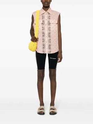 Palm Angels Paisley-print Sleeveless Shirt