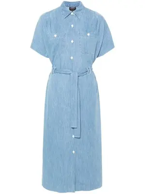 A.p.c. New Drew Denim Midi Dress