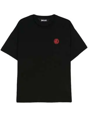 Just Cavalli Logo-patch Cotton T-shirt