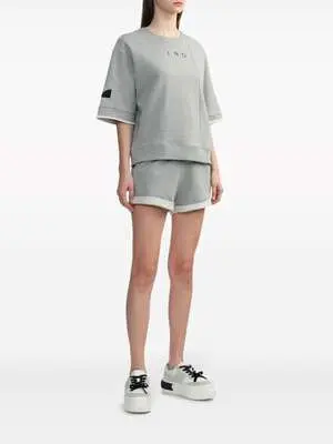 IRO PARIS Emmy Organic-cotton Mini Shorts - Grey