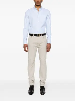 TOM FORD Button-down Collar Cotton Shirt