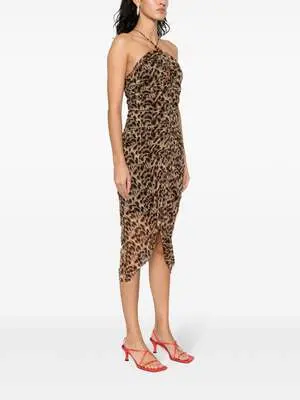MARANT ETOILE Valdi Leopard-print Midi Dress