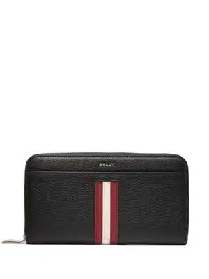 Bally Logo-print Leather Wallet - Black