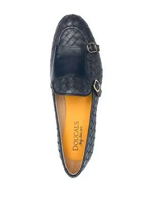 DOUCAL'S Interwoven Leather Loafers