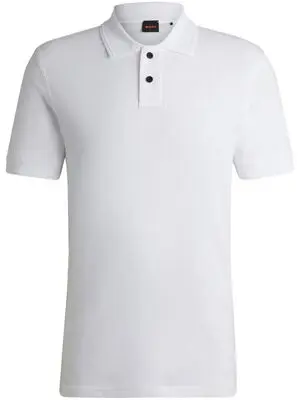 BOSS Logo-print Cotton Polo Shirt