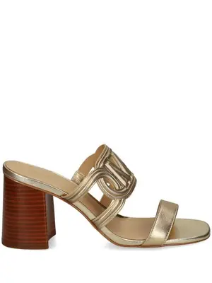 Michael Kors Logo-patch Leather Sandals